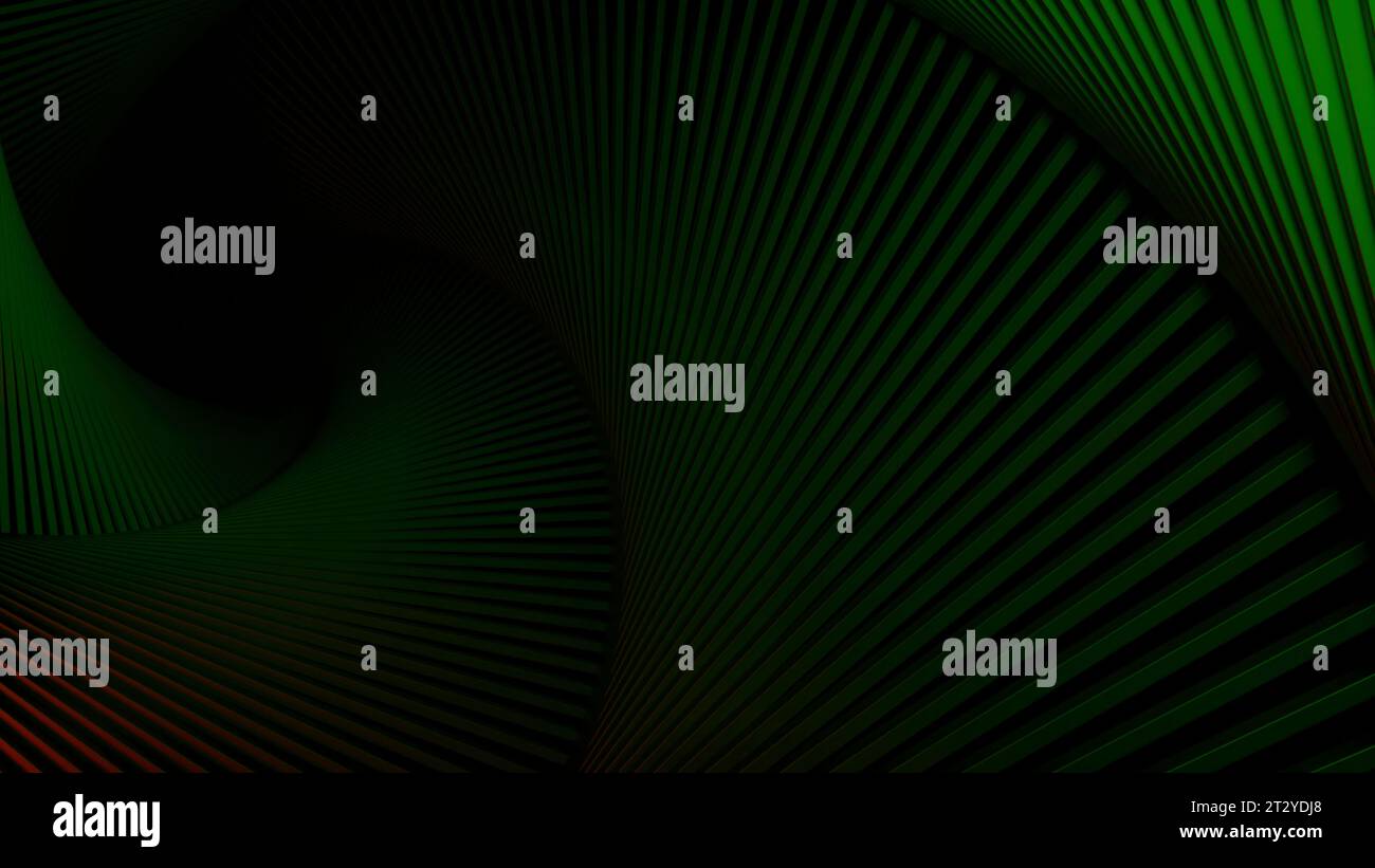Rotating 3d background with swirling striped spiral. Design. Dark ...