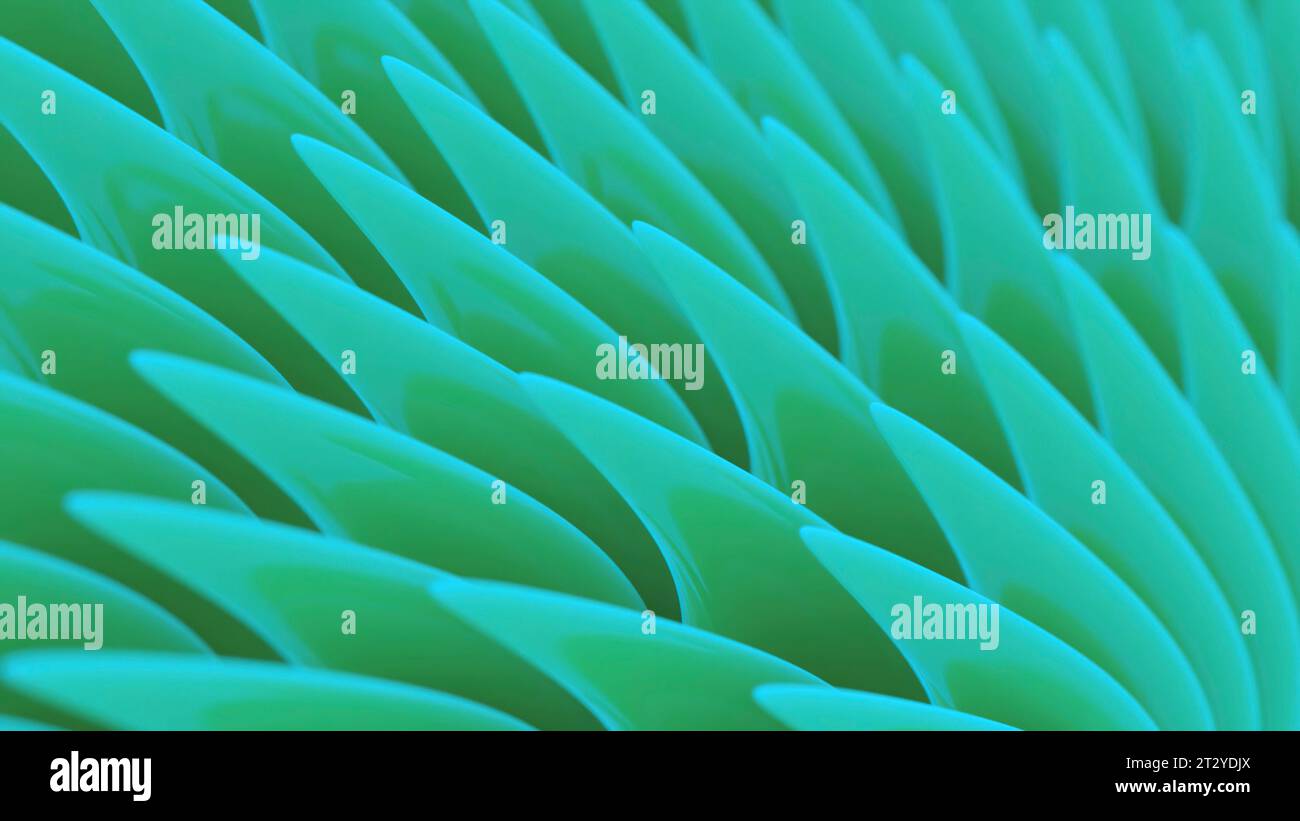 3D background with sharp petals. Design. 3D petals move and rotate in ...