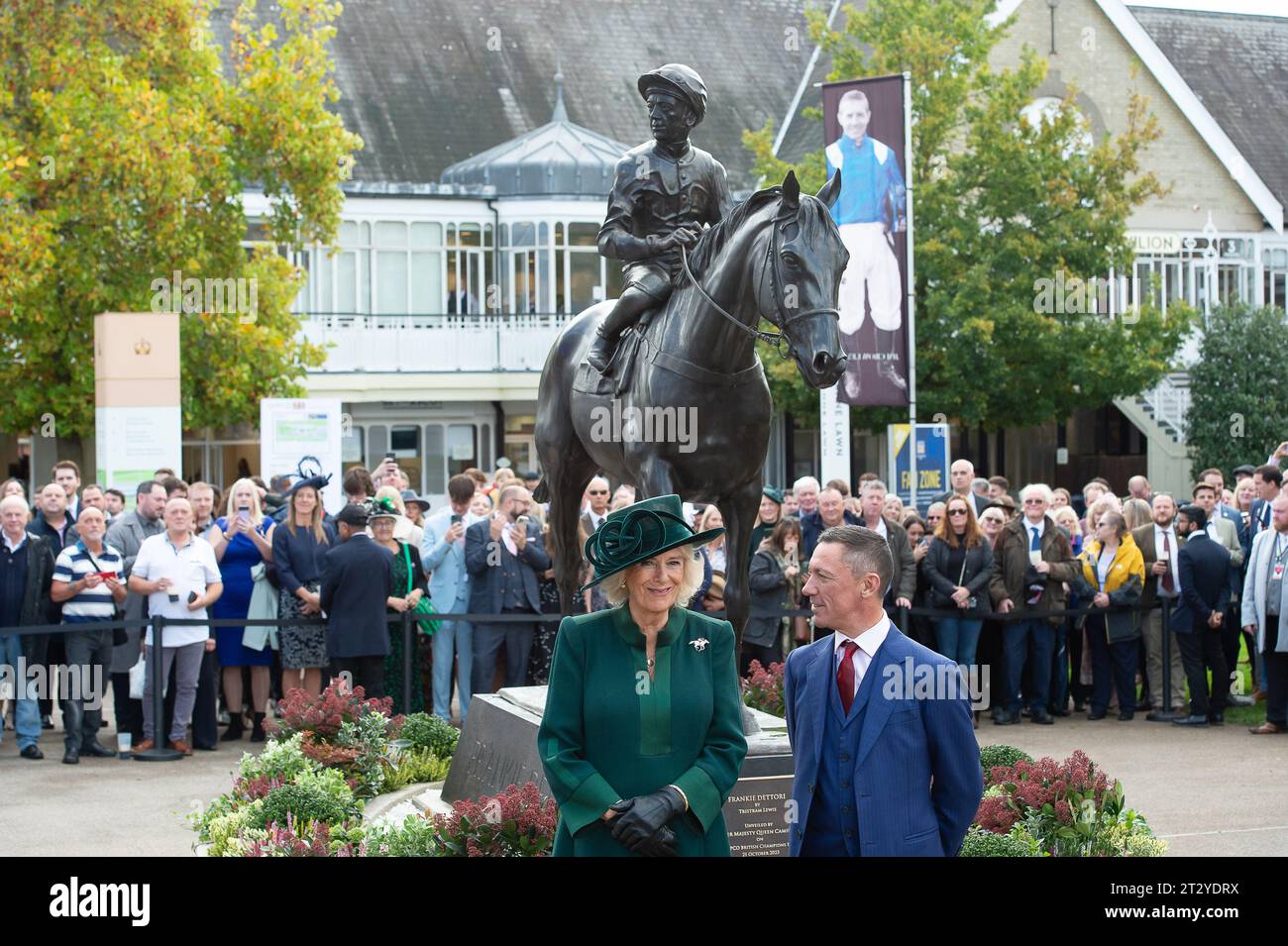 Ascot, Berkshire, UK. 21st October, 2023. Her Majesty Queen Camilla was ...