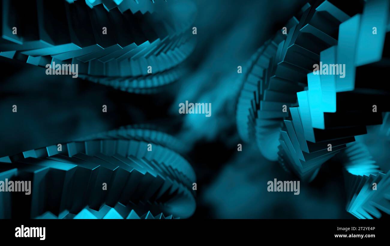 Spiral pillars with rotating background. Design. Dizzying animation ...