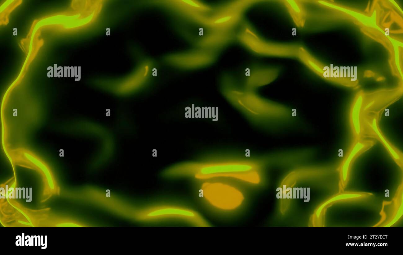 Virtual liquid ripples of 3d plasma. Design. Bright neon plasma moves ...