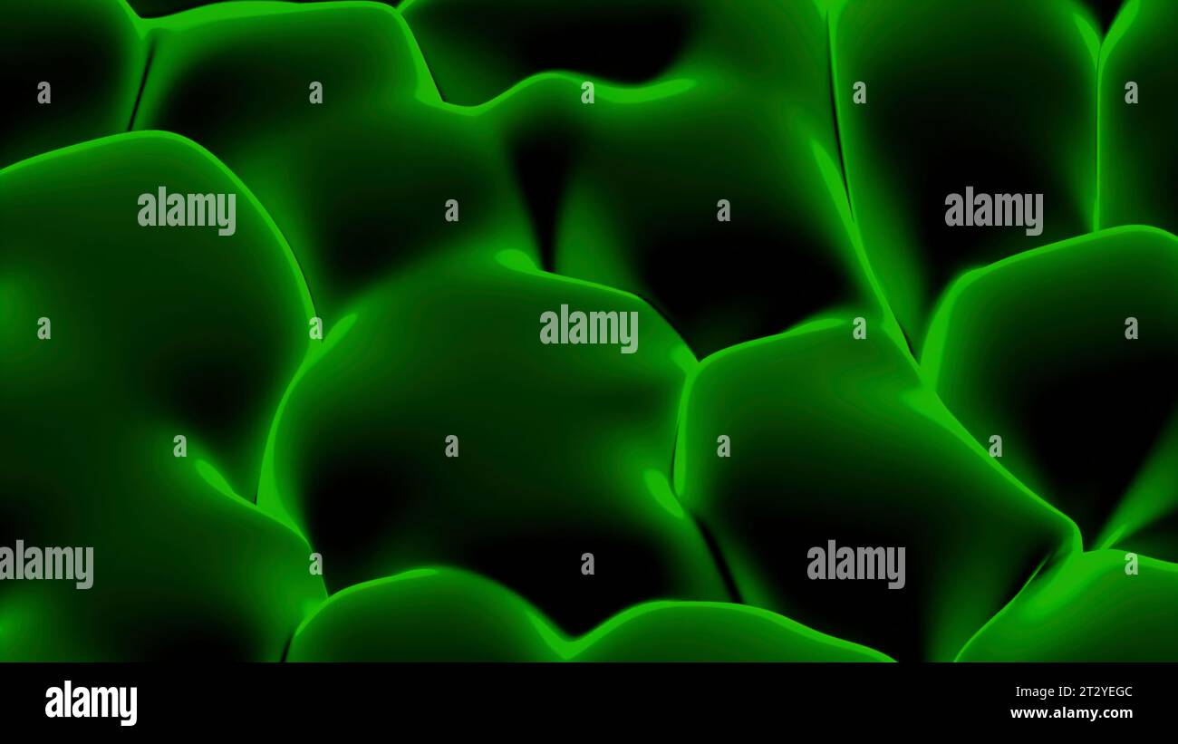 Dense moving liquid on surface. Design. Bubbling liquid substance with ...