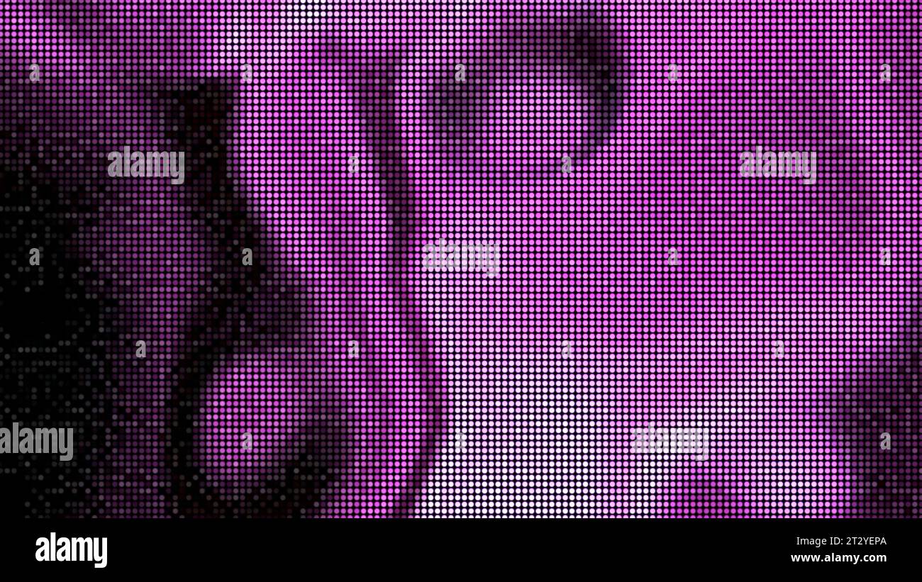 Moving spots in pixel image. Motion. Beautiful pixel glow on black ...