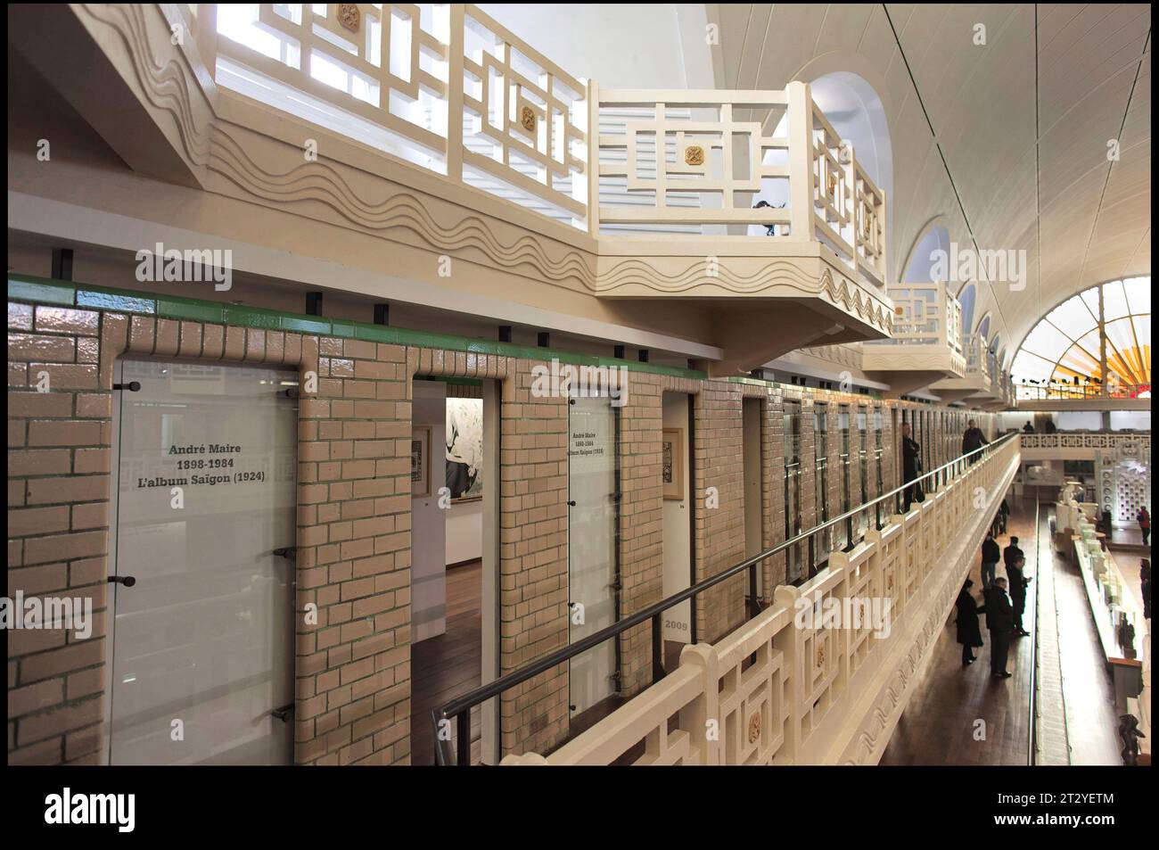 Interior of the former art-deco swimming pool Le Picine in Roubaux ...