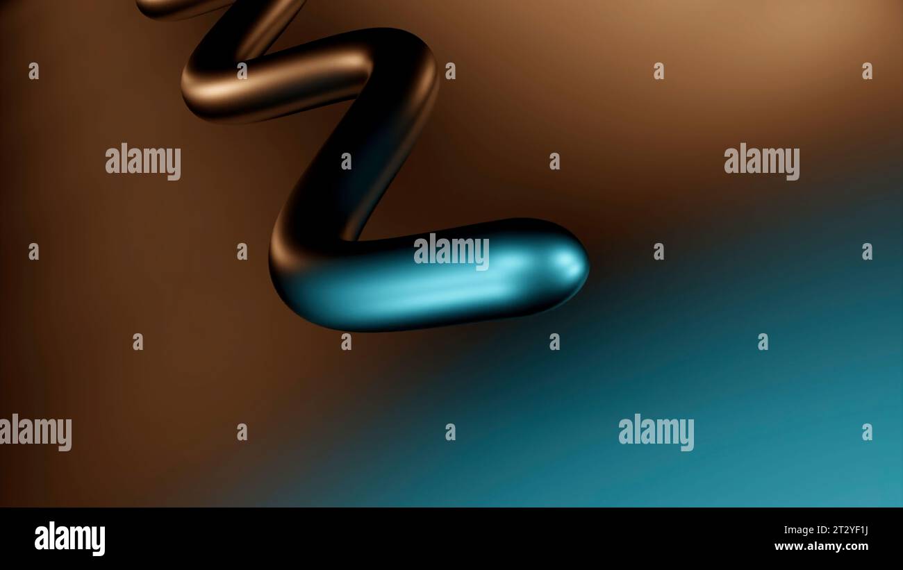 Abstract colorful gradient background with crawling thin snake. Design ...