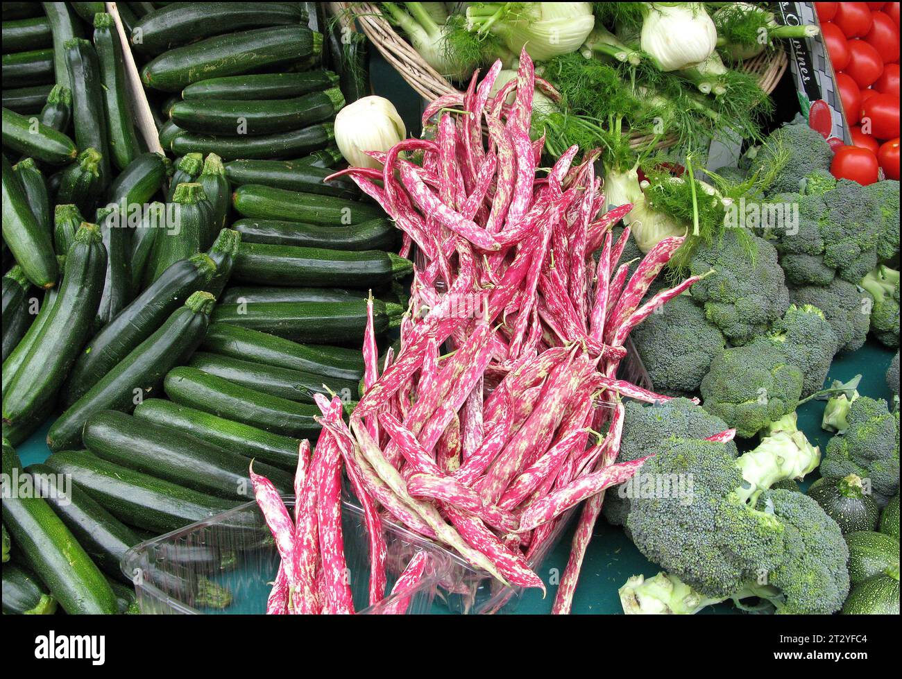 Different types of vegetables at a market in France. vvbvanbree ...