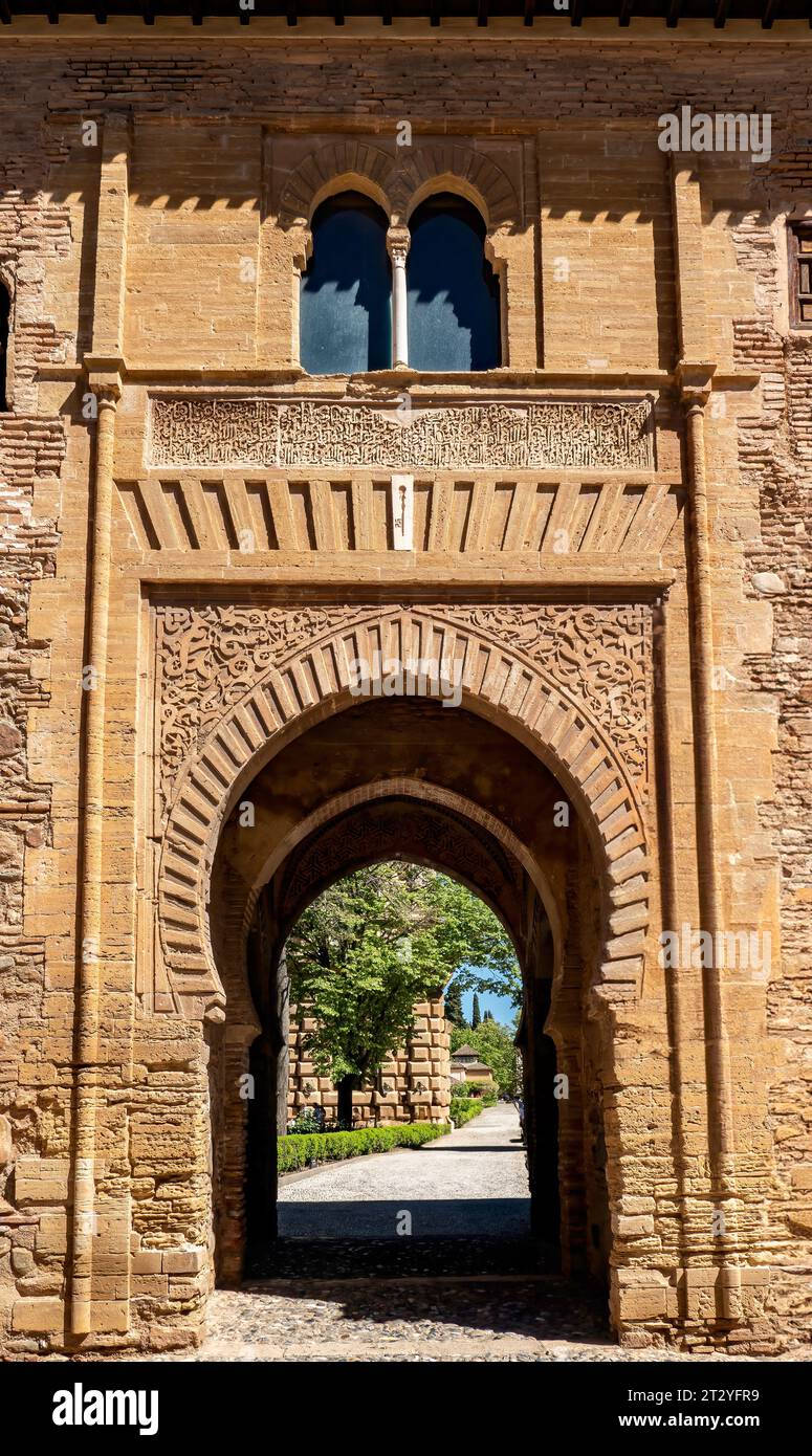 Alhambra palace in Alhambra complex of Granada, Spain Stock Photo - Alamy