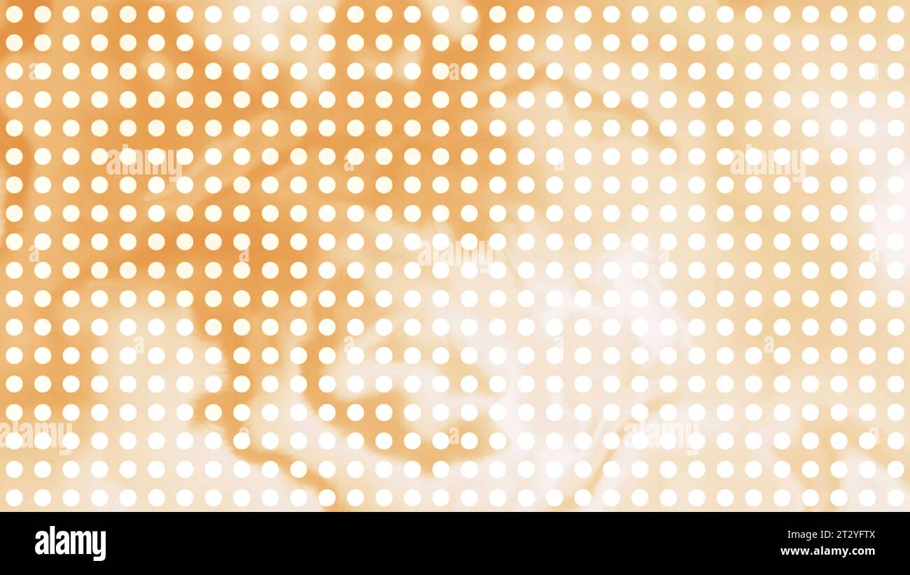Abstract grid with rows of many small circles. Motion. Dots with ...