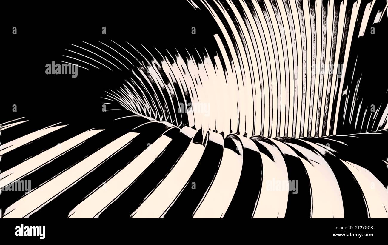 Abstract visualization of rotating gear background. Design. Spinning ...