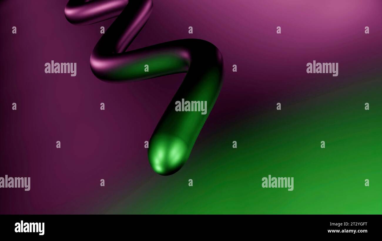 Abstract colorful gradient background with crawling thin snake. Design ...