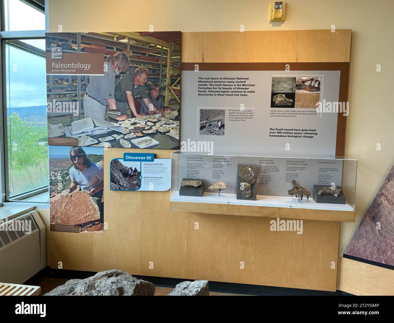 Vernal, UT USA - June 7, 2023: An informational sign telling about the ...