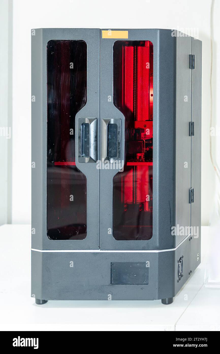 Modern cnc metal machine cabinet for manual control Stock Photo - Alamy