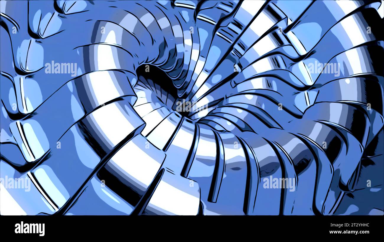 Abstract art with surreal 3d machinery industrial turAbstract art with ...