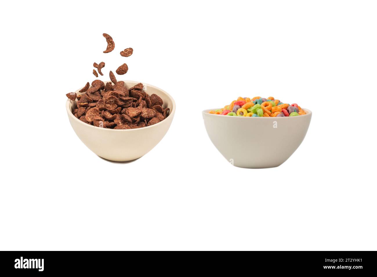 Breakfast cereals falling on bowl hi-res stock photography and images ...