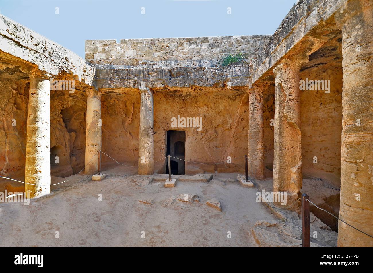 Paphos, Cyprus - September 27, 2023: UNESCO world heritage site - Tomb ...
