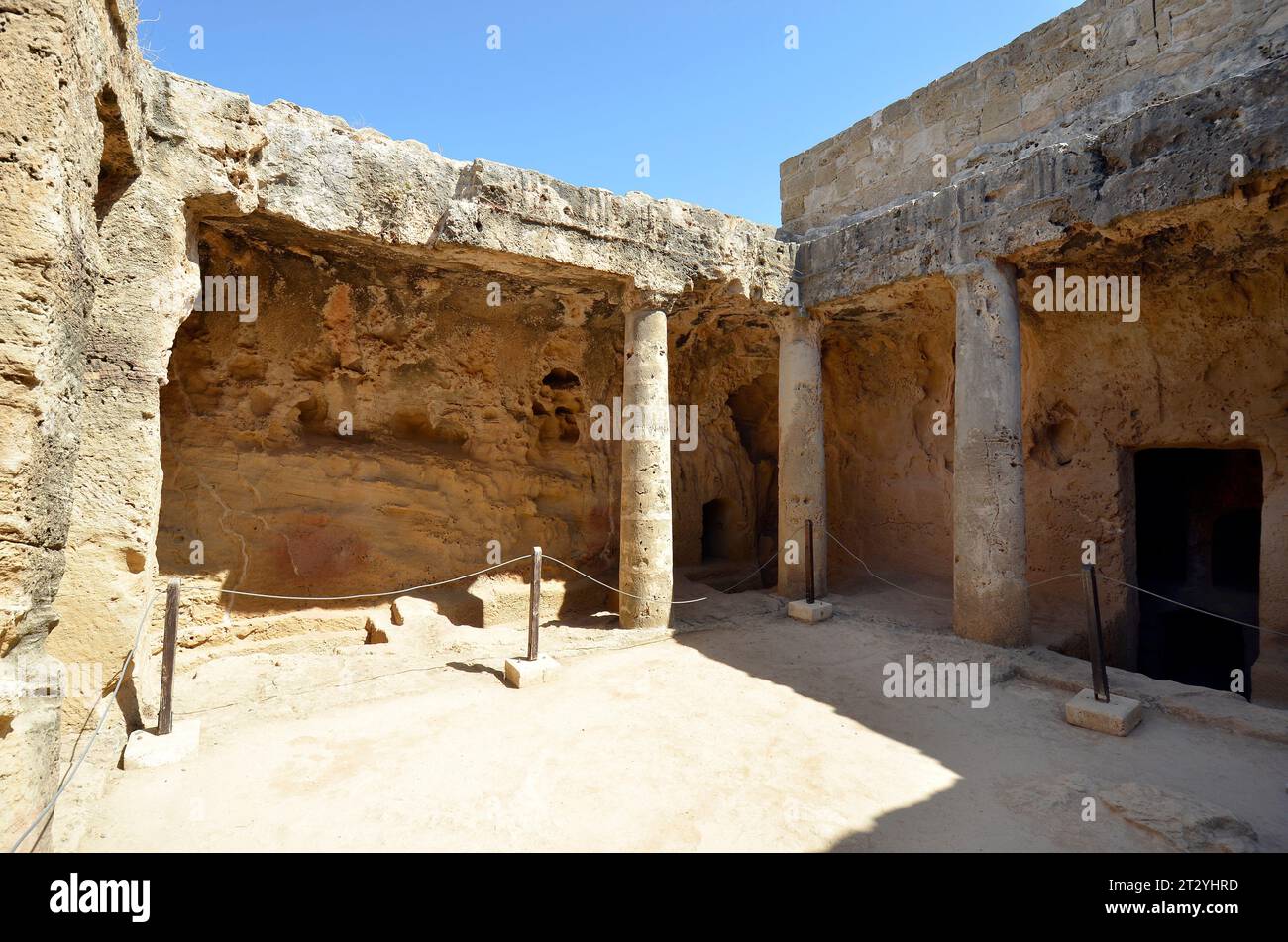 Paphos, Cyprus - September 27, 2023: UNESCO world heritage site - Tomb ...