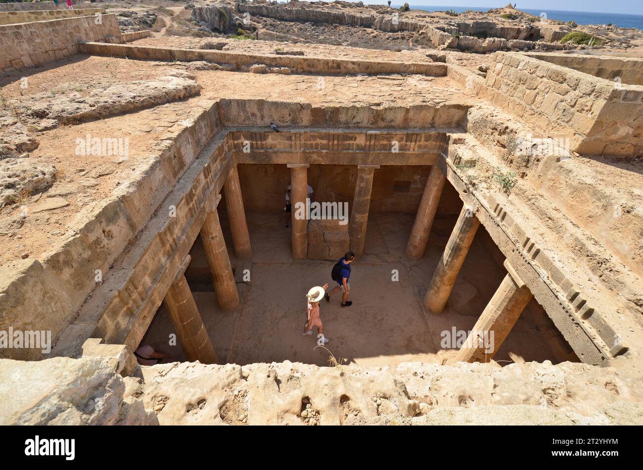 Paphos, Cyprus - September 27, 2023: UNESCO world heritage site - Tomb ...