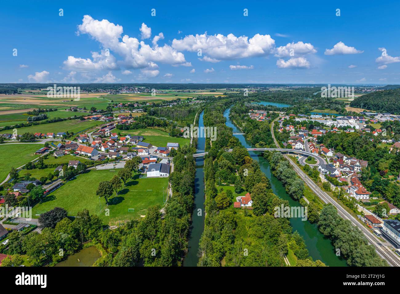 The market community of Kellmünz in the swabian region Danube-Iller ...
