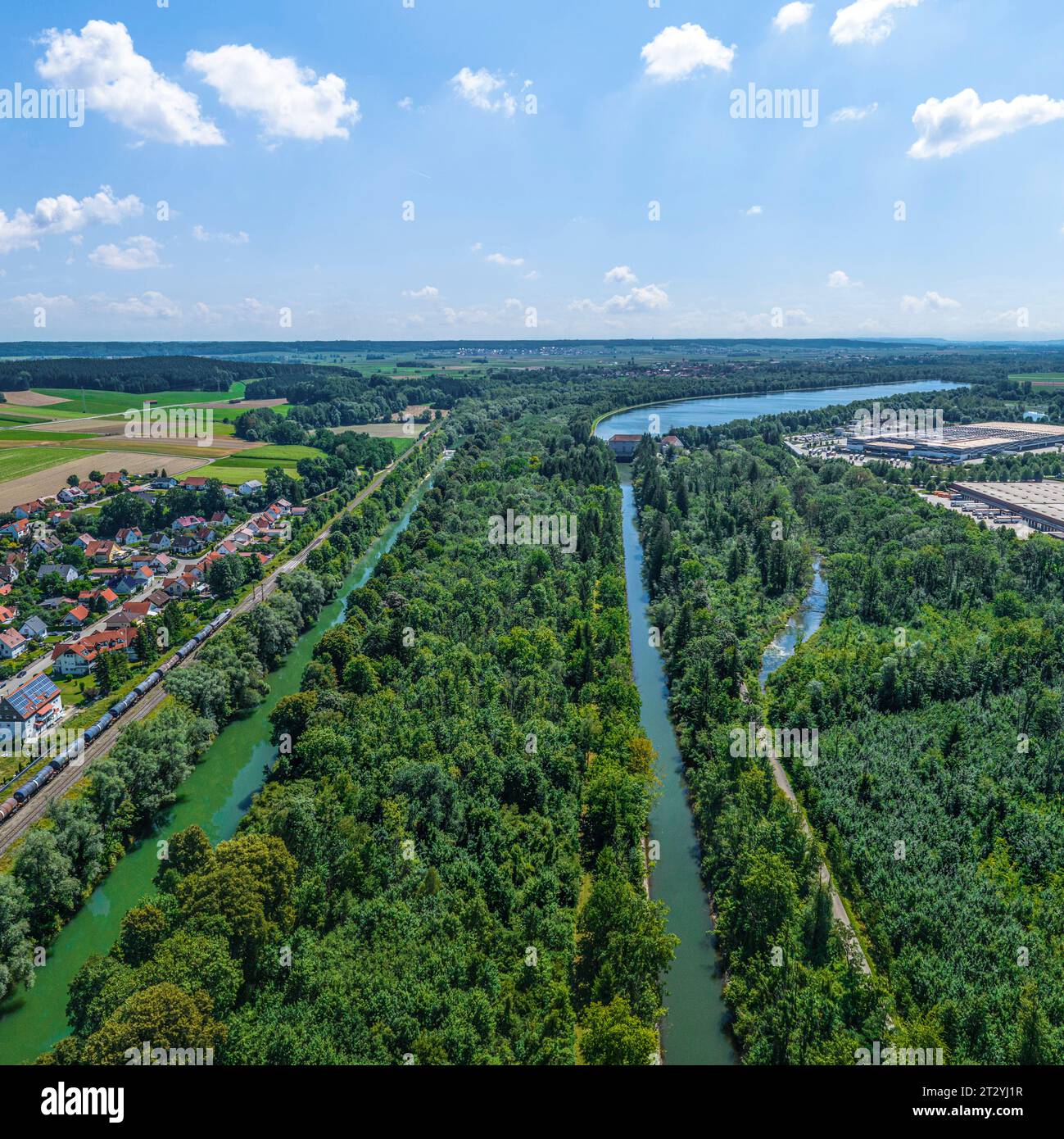 The market community of Kellmünz in the swabian region Danube-Iller ...