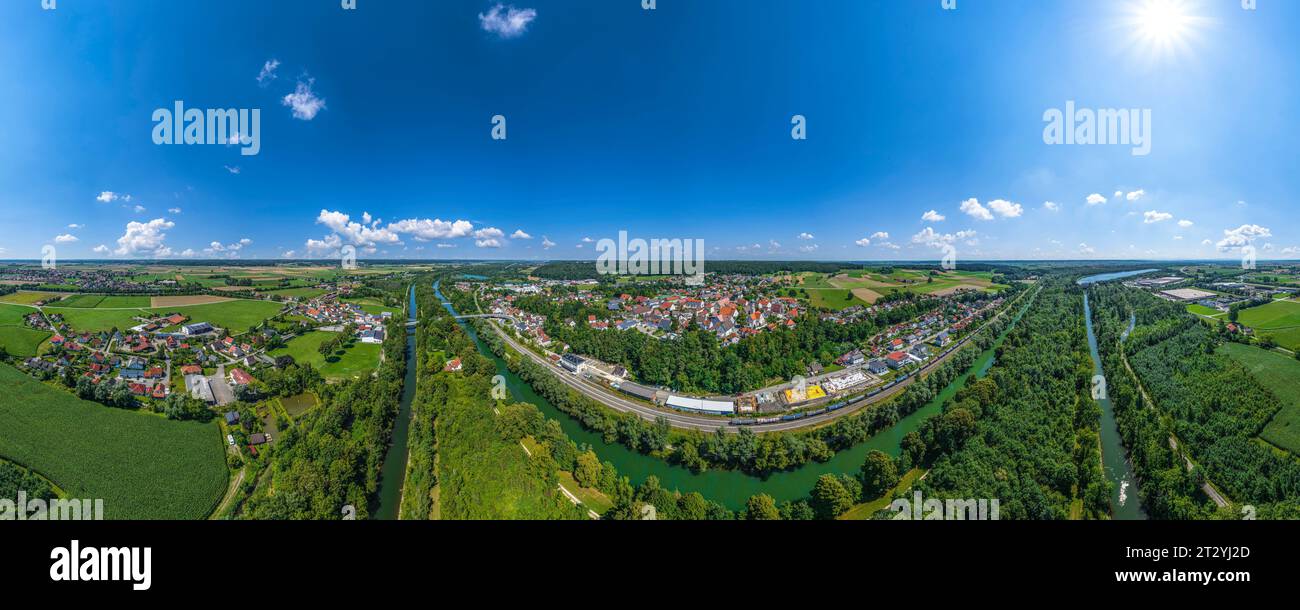 The market community of Kellmünz in the swabian region Danube-Iller ...