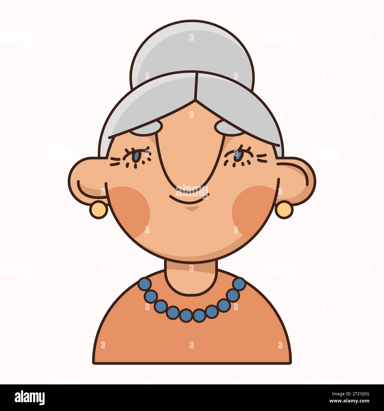 Avatar portrait senior woman Cut Out Stock Images & Pictures - Alamy