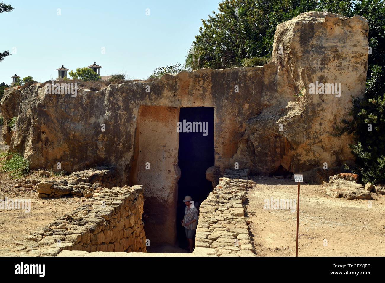 Paphos, Cyprus - September 27, 2023: UNESCO world heritage site - Tomb ...