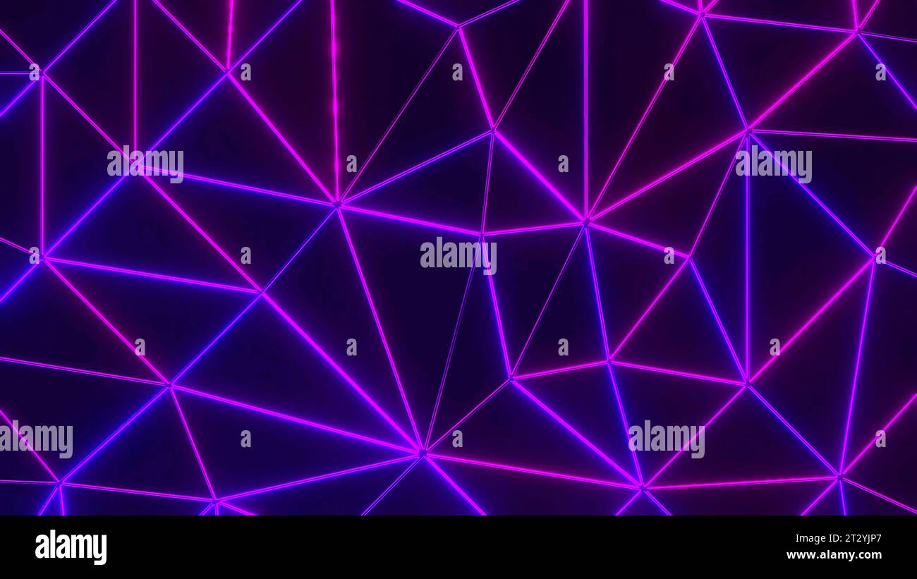 Digital Connected Lines Moving In Abstract Space Design Network Pink