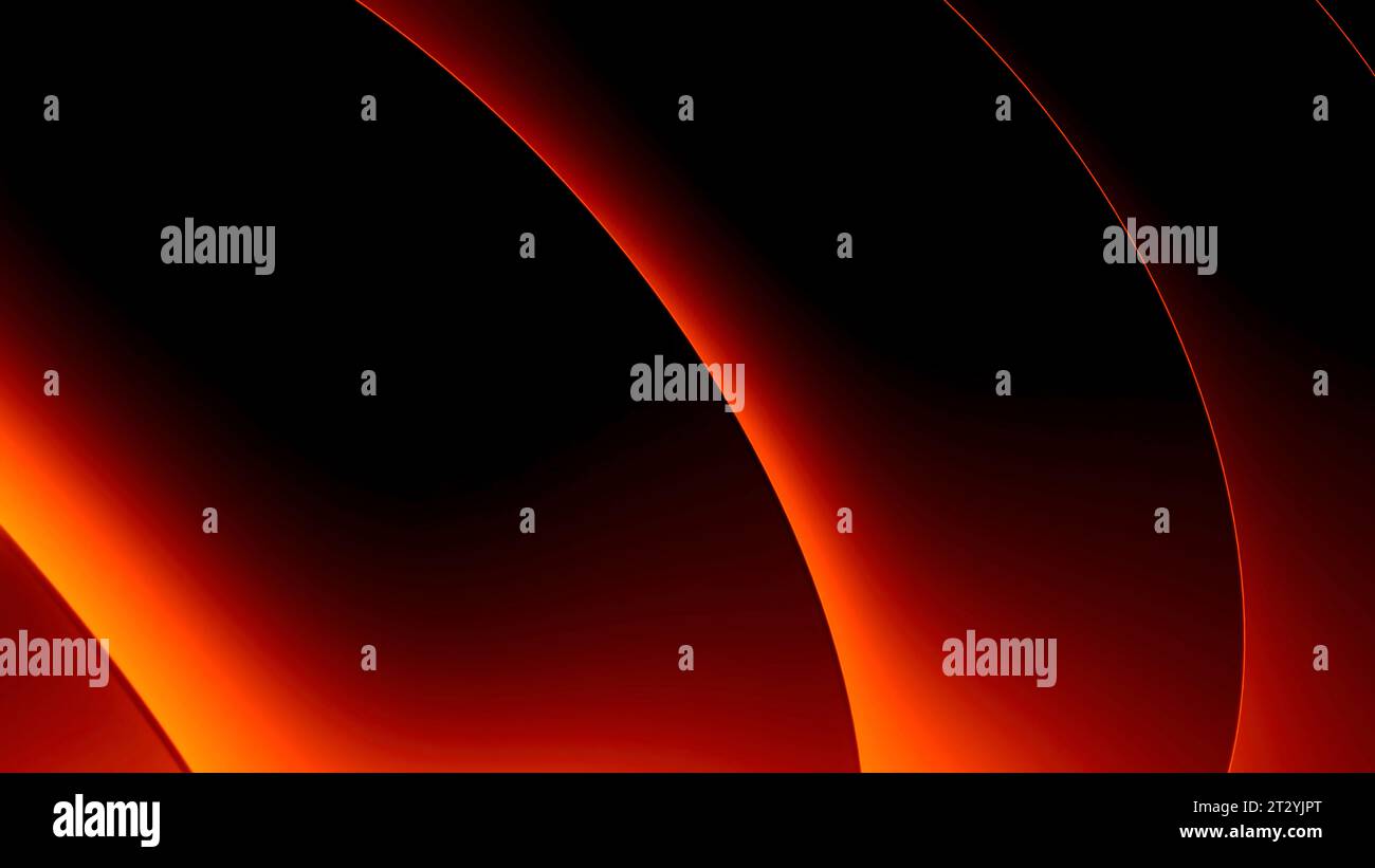 Bright red minimal round lines,abstract futuristic tech motion ...