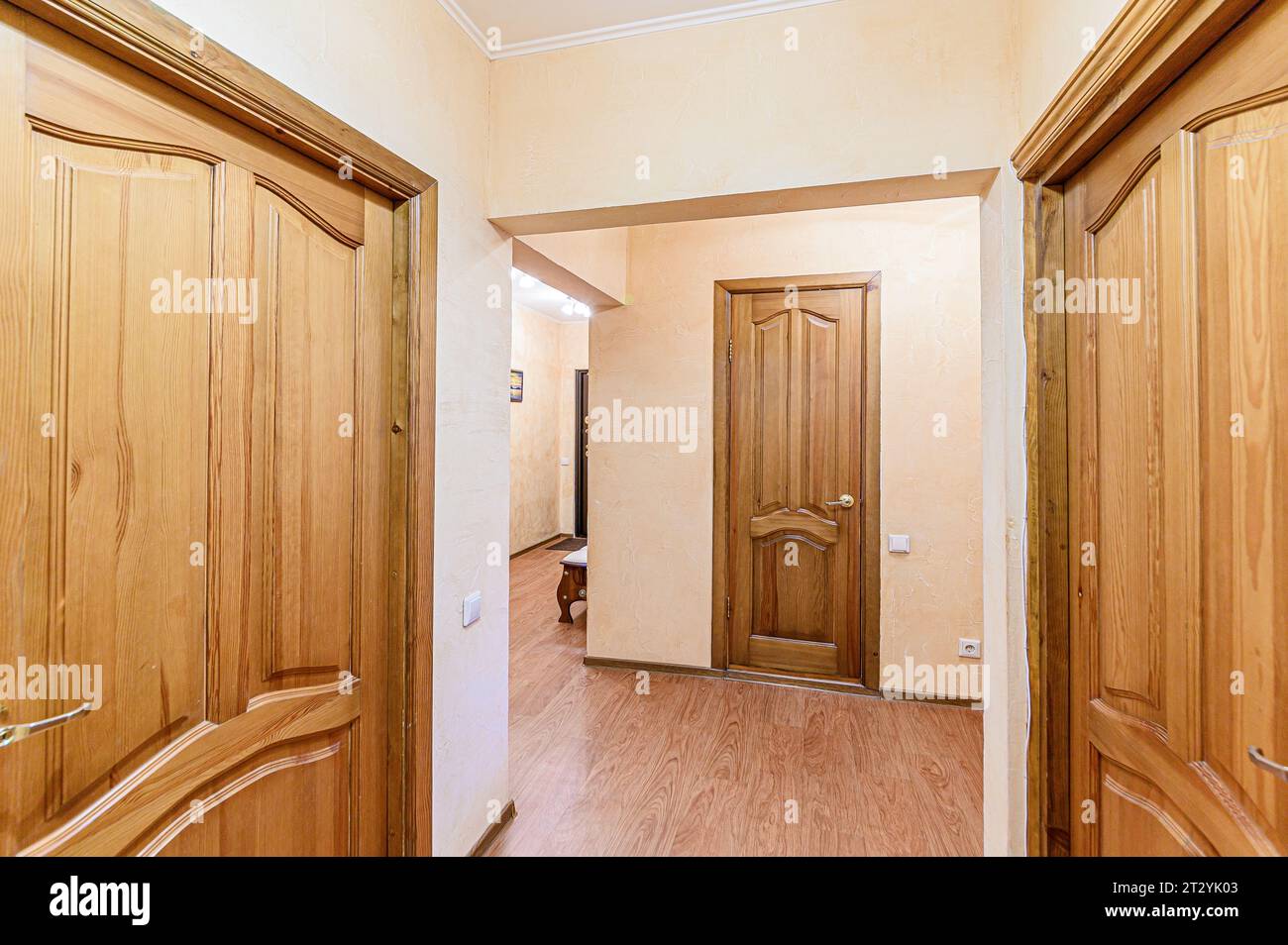 interior apartment room doors, renovation corridor lobby entrance hall ...