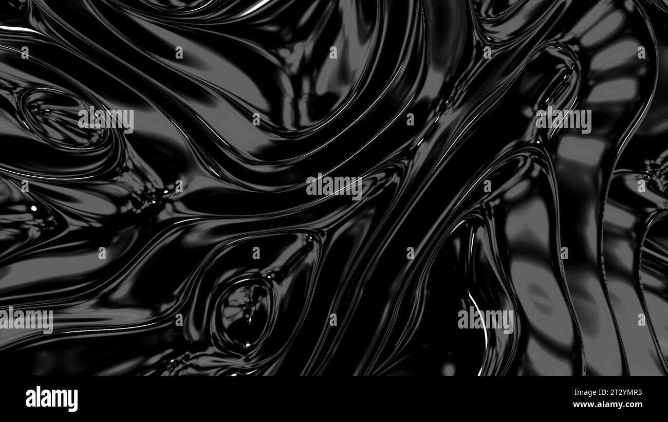 Metal liquid glowing background. Design. Flowing texture looking like ...