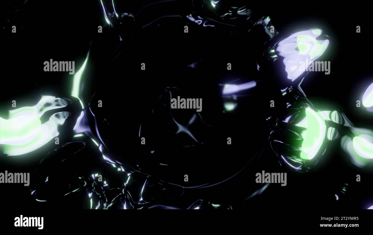 Abstract energy digital sphere with electricity charges on a black ...