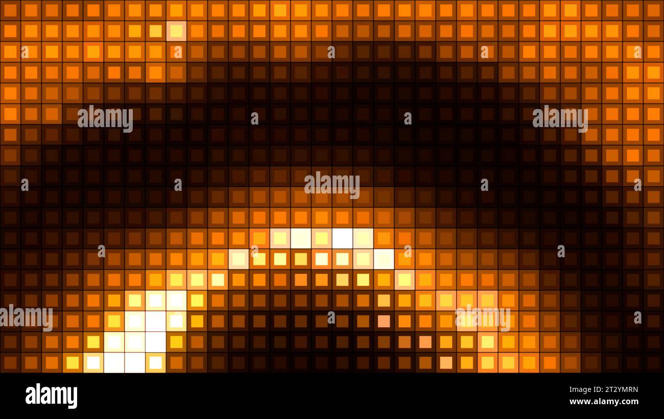 Close up of shimmering pixelated background with arcuate shapes. Motion ...