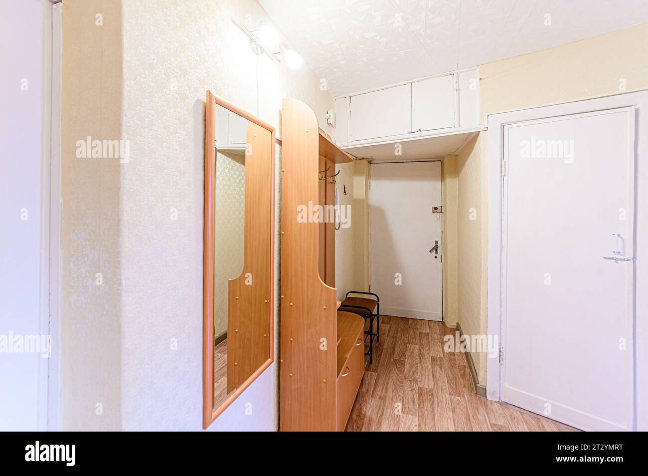 interior apartment room doors, renovation corridor lobby entrance hall ...