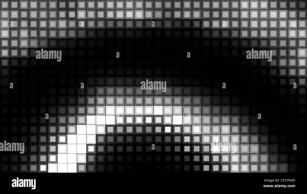 Close up of shimmering pixelated background with arcuate shapes. Motion ...