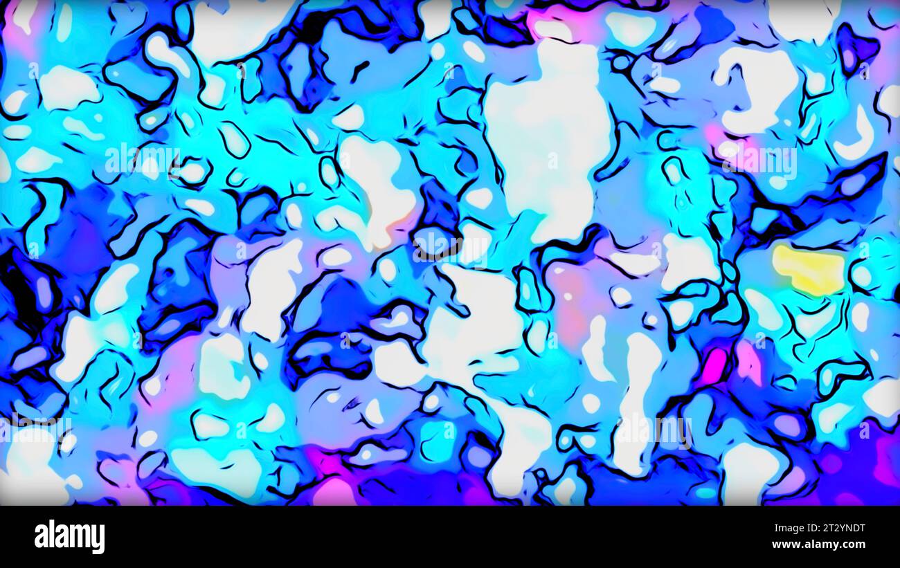 Art background with changing colorful stains. Motion. Twisted lines and ...