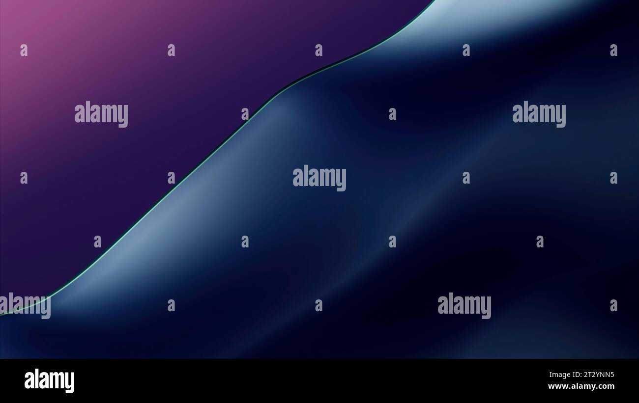 Abstract glowing blue waving material on a gradient background. Design ...