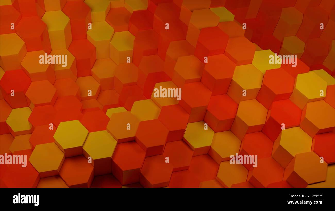 Wiggling abstract columns in up and down motion. Design. Yellow and ...