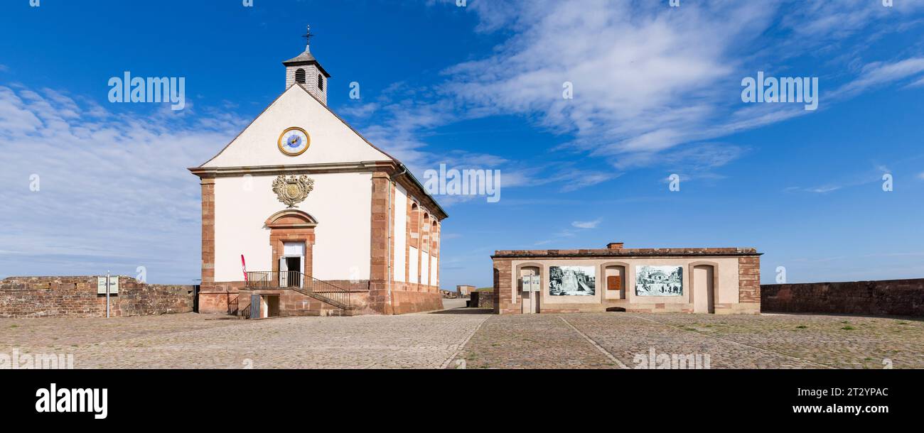 Bitche, France - October 13, 2023: View of little church Citadel of ...