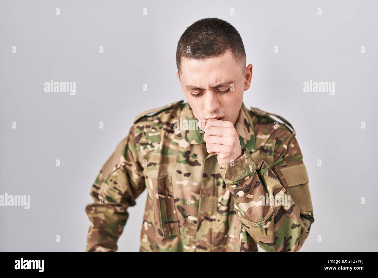 Sick hispanic male soldier fever hi-res stock photography and images ...