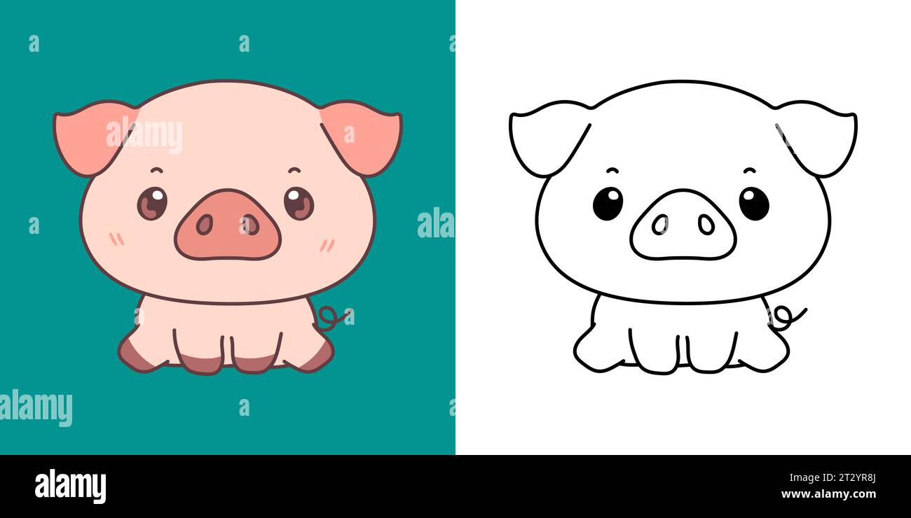How To Draw A Cute Cartoon Pig