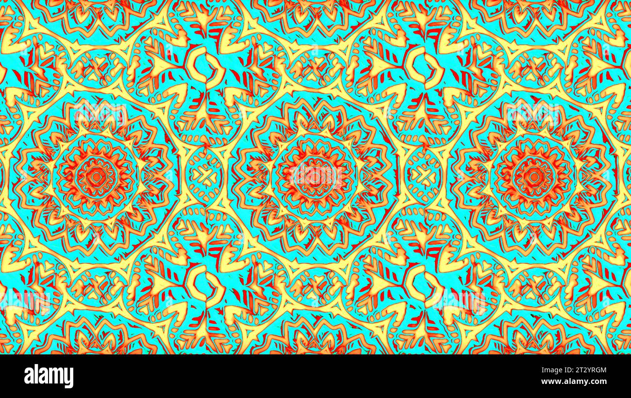 Kaleidoscope sequence with mandala patterns. Motion. Rows of changing ...