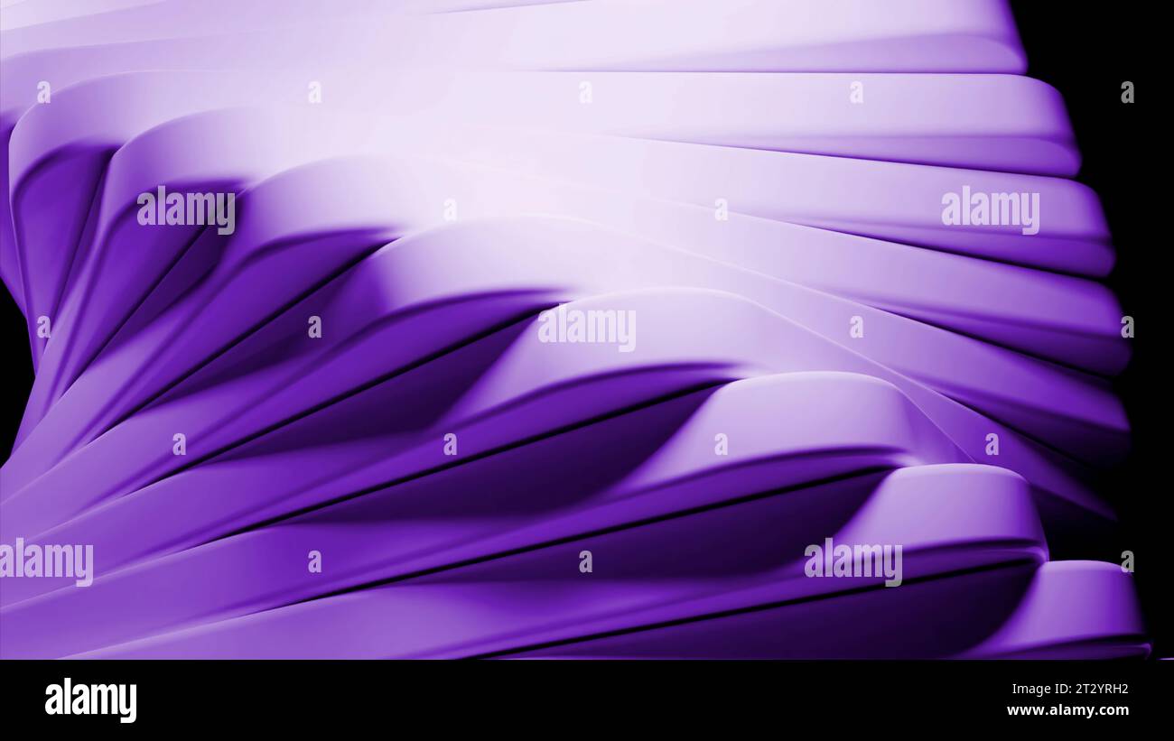 Abstract spinning tower formed by the tiles. Design. Vertical rotating ...