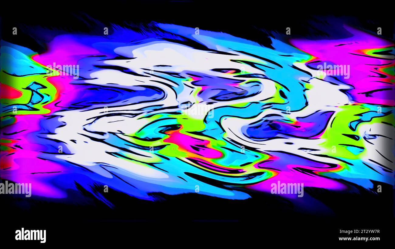Abstract iridescent wavy surface with rainbow beautiful gradient colors ...