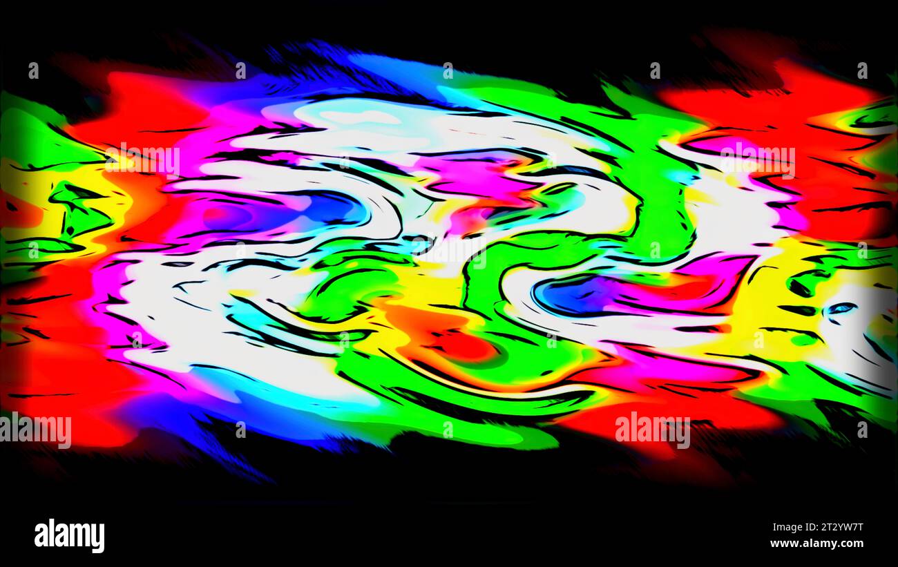 Abstract iridescent wavy surface with rainbow beautiful gradient colors ...