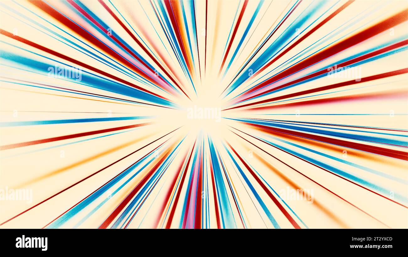 Abstract multicolored palette radiating motion background. Motion ...