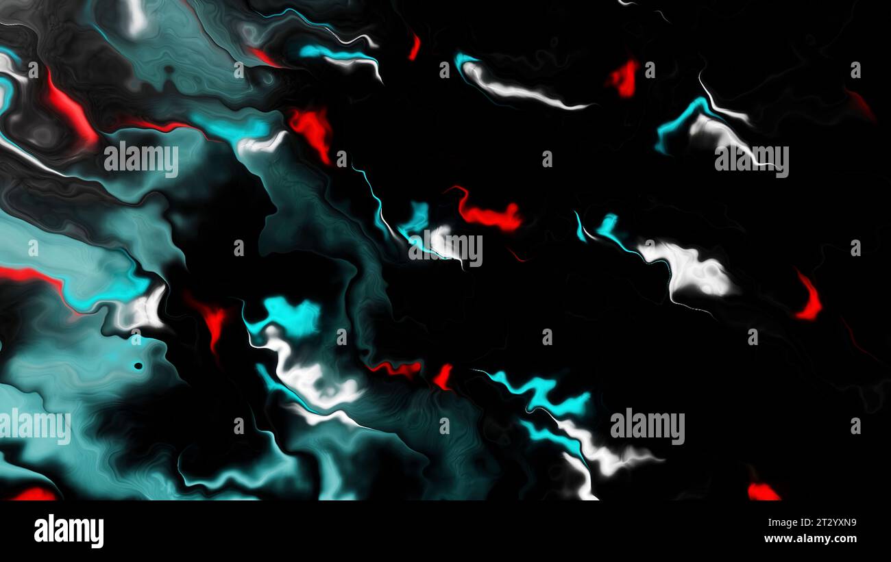 Abstract dark water surface with ripples and different light flares ...