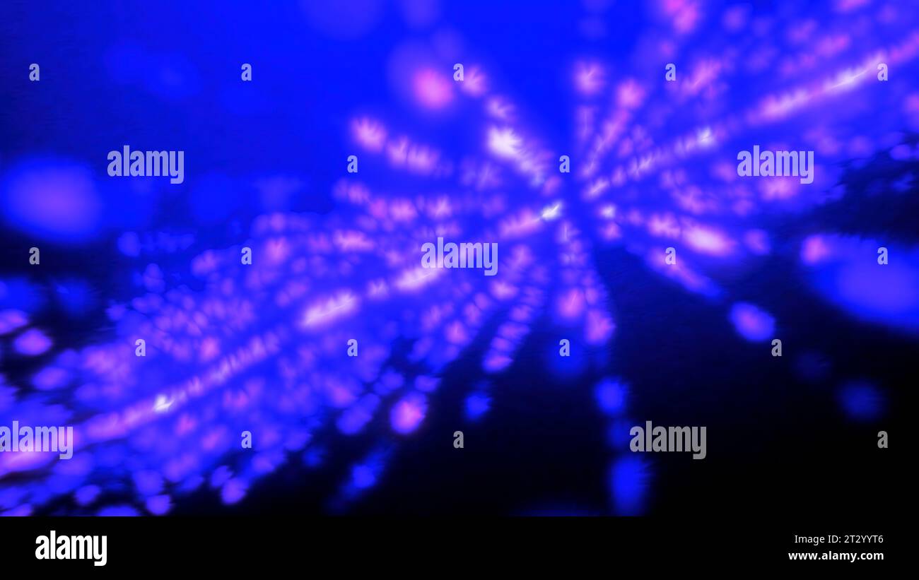 Slow energy flying particles. Motion. Lines of tiny shining lines with ...