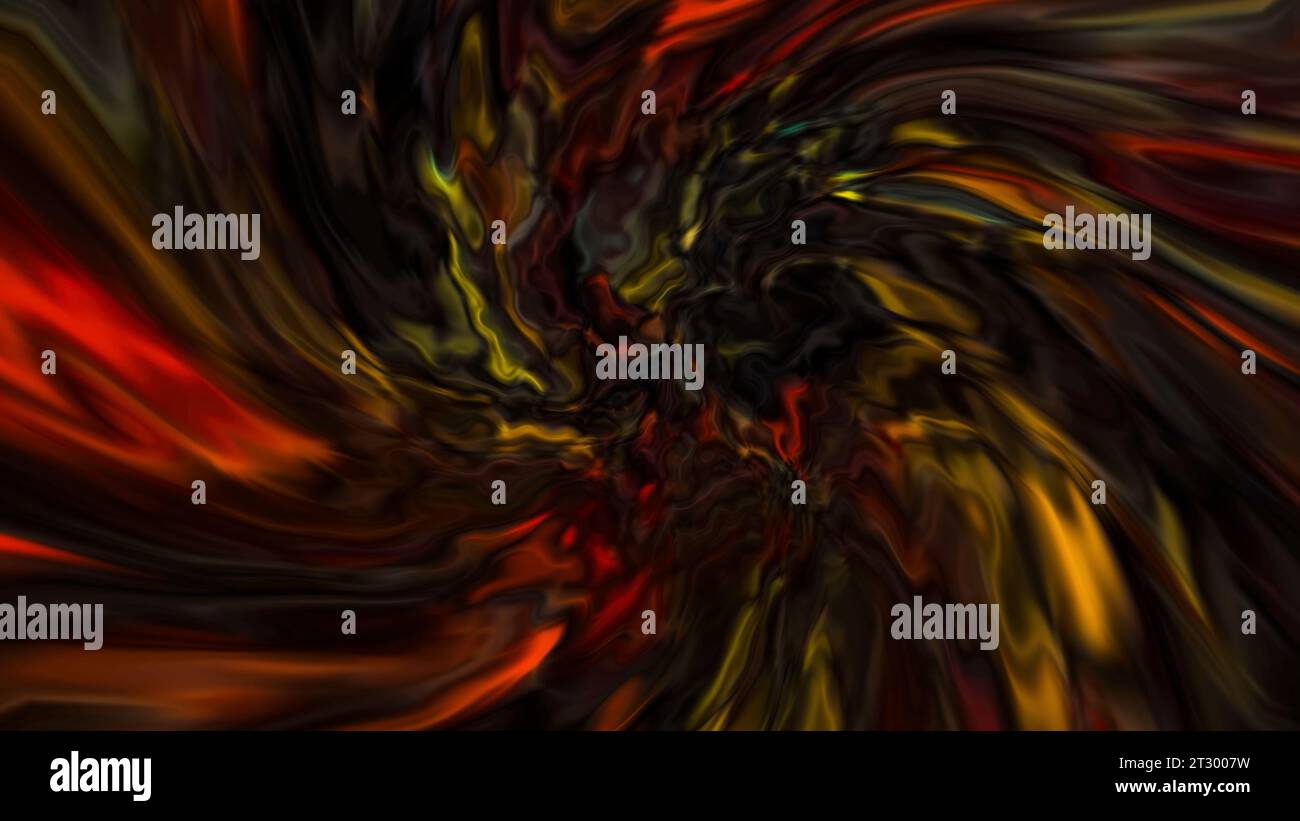 Interstellar concept. Motion. Distortion of reality inside black hole ...