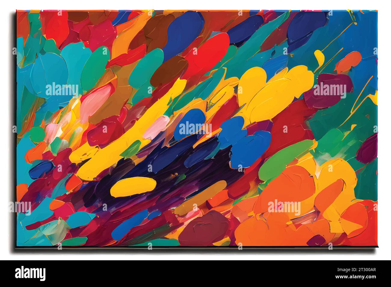 Colorful acrylic painting color brush hi-res stock photography and ...