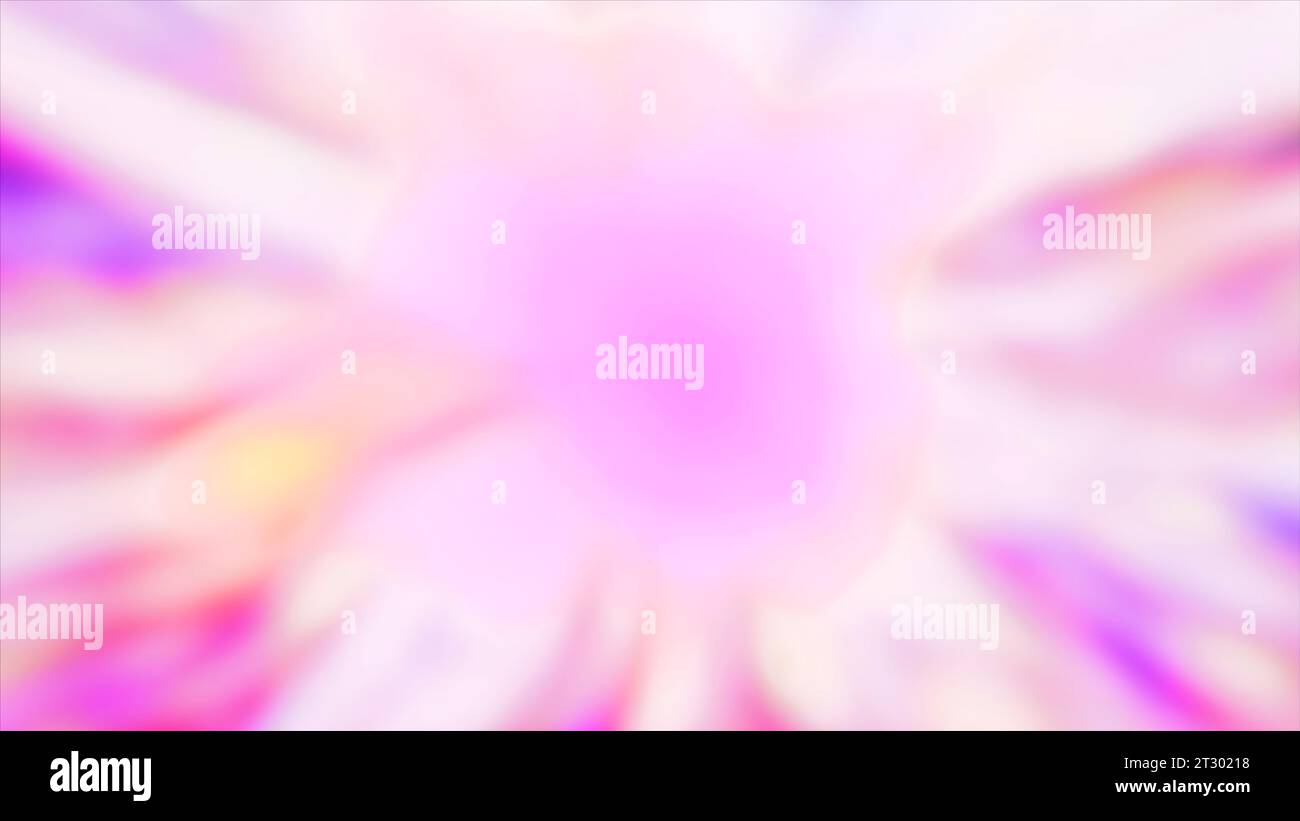 3D colorful curved space interstellar wormhole. Motion. Flying inside ...